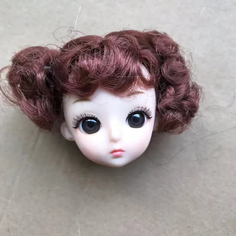 Кукольные головы ROUND YUAN 1/6 с длинными волосами NO.6