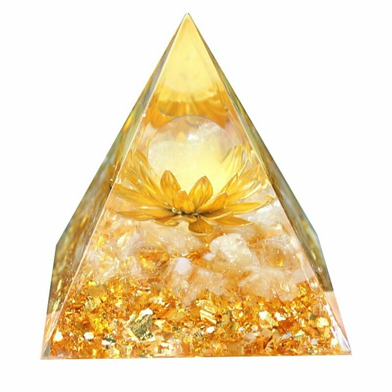 Хрустальная пирамида, генератор энергии, лечебный камень, привлекает богатство, удачу, домашний декор, счастливый хрустальный шар ручной работы