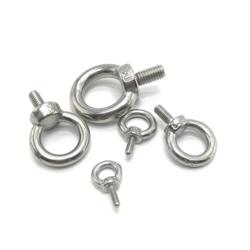 Подъемные гайки и болты из нержавеющей стали M3 M4 M5 M6 M8 M10 DIN580 M3 5PCS, EYE Bolts