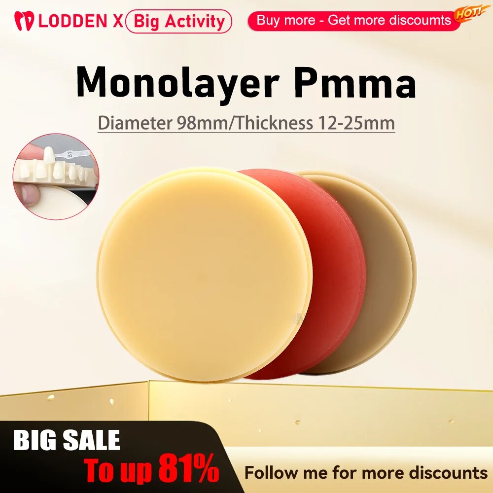 LODDEN PMMA монохромный диск VITA 16 цветов 98X16mm A3