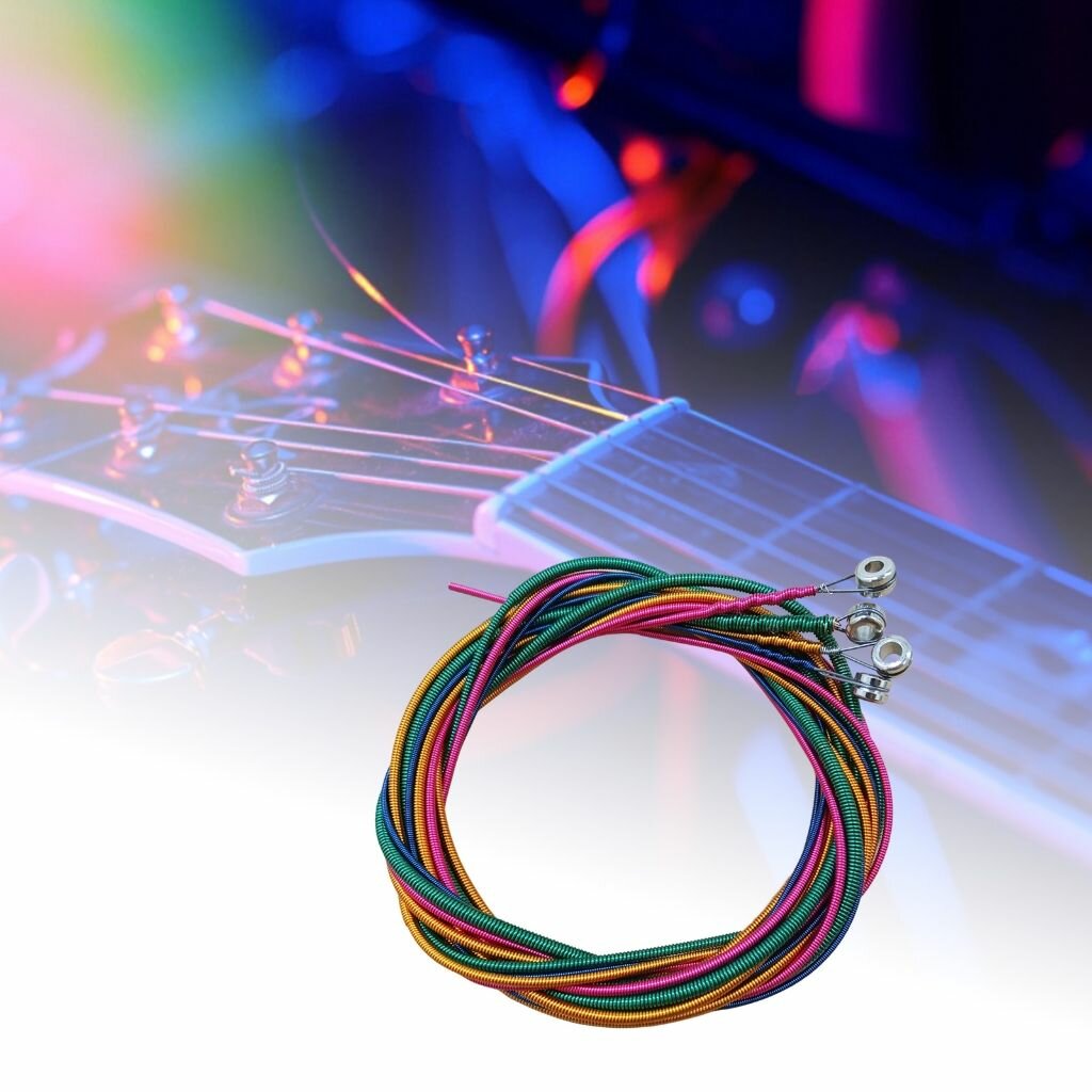 Аксессуары для струнных инструментов 4-струнная электрическая басовая цветная струна