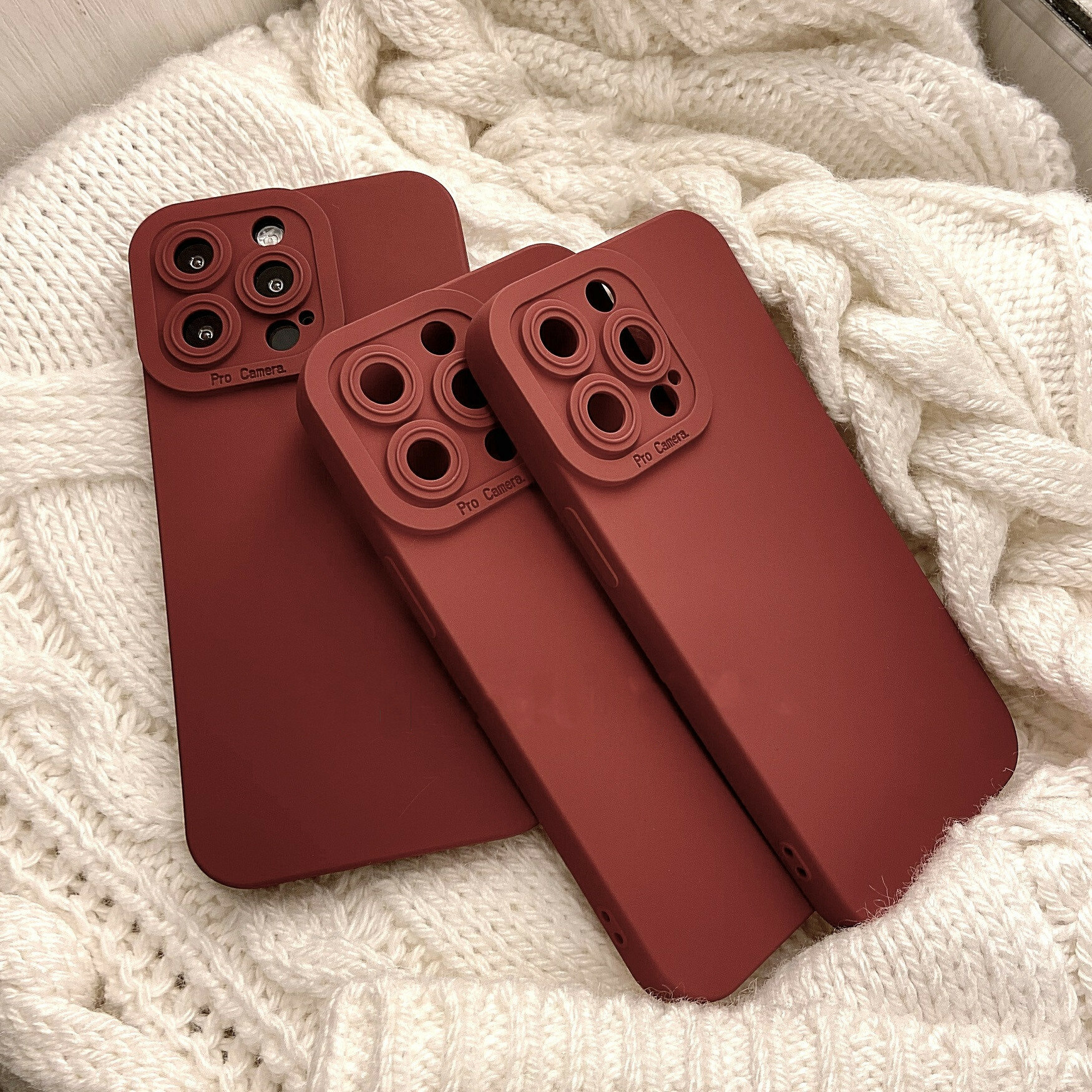 Чехол Colorful Roses "Ангельский глаз" для iPhone 11, силикон, винно-красный