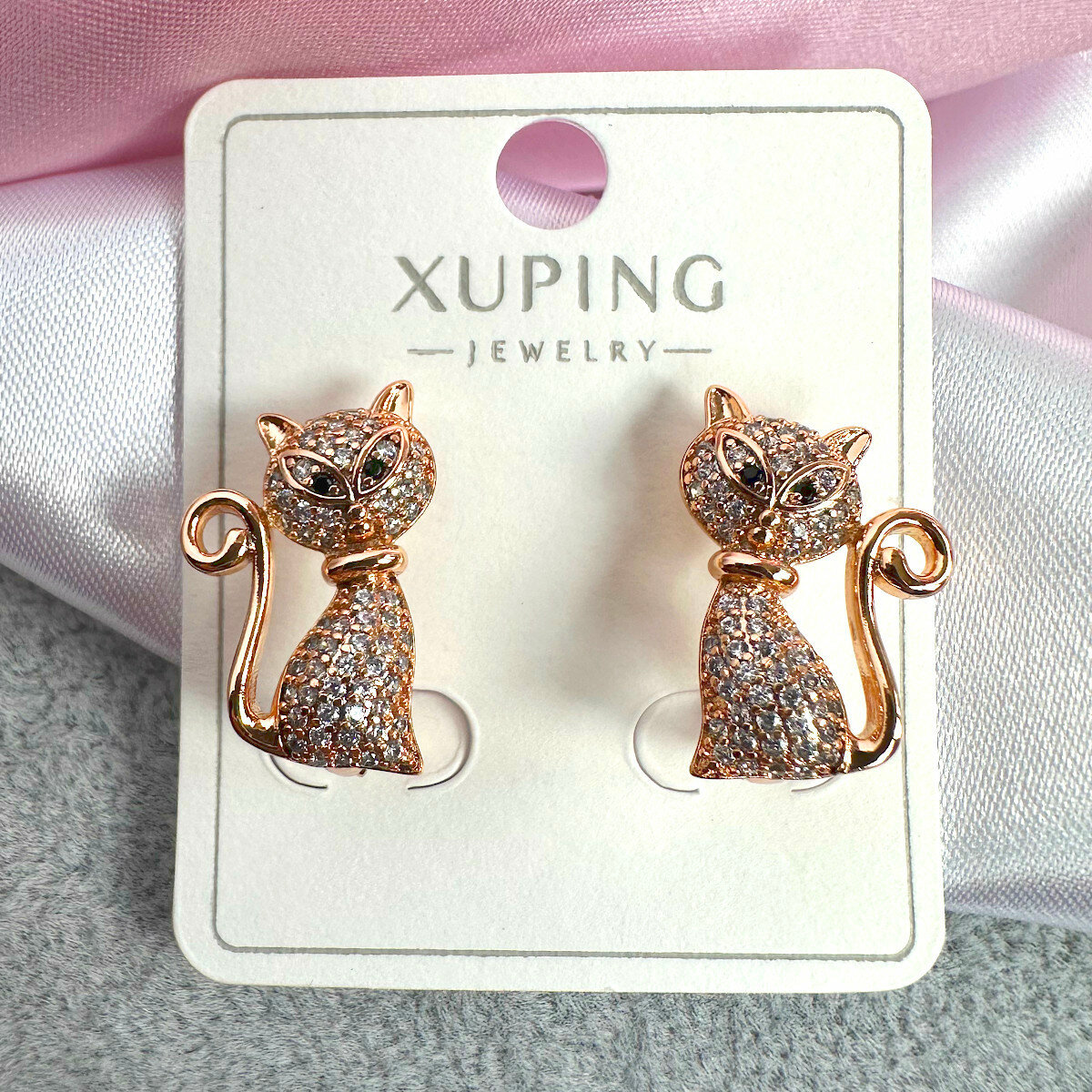 Серьги, циркон