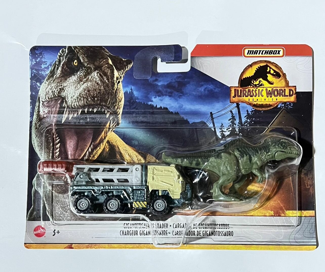 Машинка Matchbox Jurassic b World Dinosaur Transport series set of Tyrannosaurus Rex Stegosaurus alloy car toys