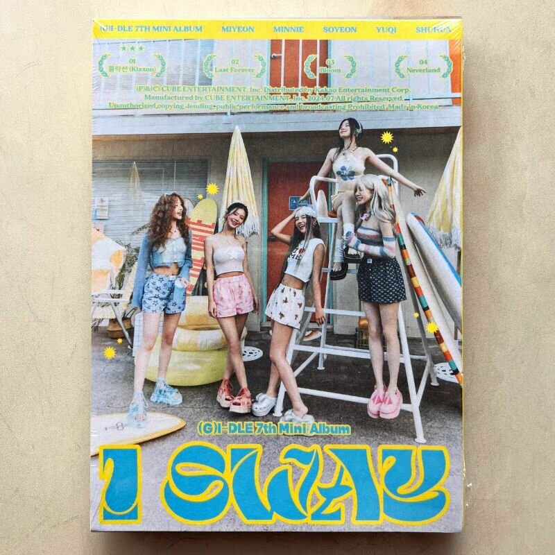 Оригинальный альбом (G)I-DLE - 7th Mini Album I SWAY, синяя версия(Wave ver)