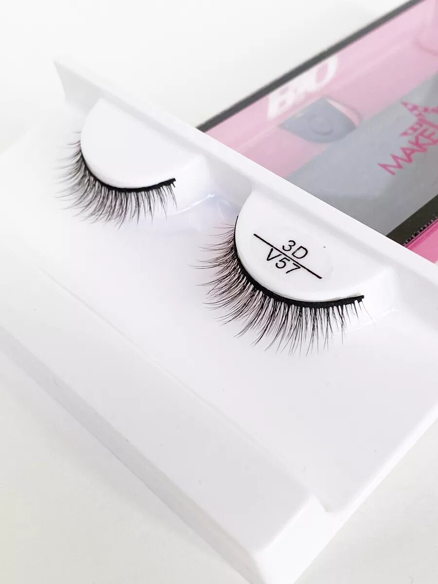 Профессиональные накладные шелковые ресницы BIO, форма V57