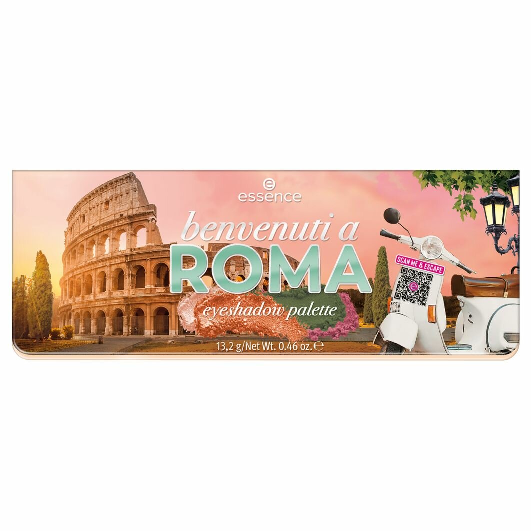 Essence Палетка теней 12 цветов Benvenuti a ROMA eyeshadow palette