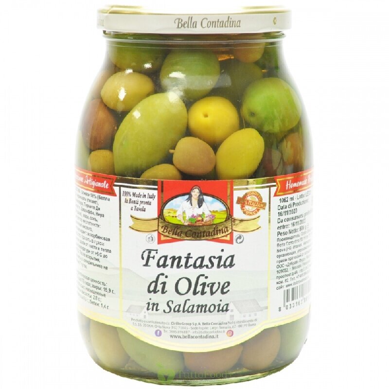 Оливки BELLA CONTADINA Ассорти-микс 900г