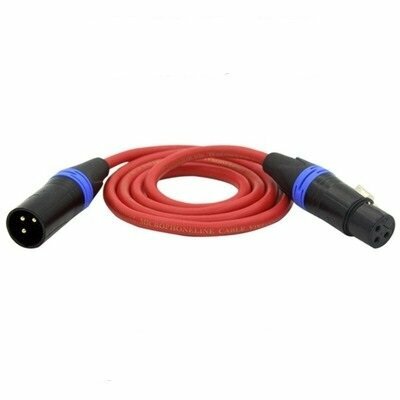 Кабель XLR(M) - XLR(F) 1.5m, красный