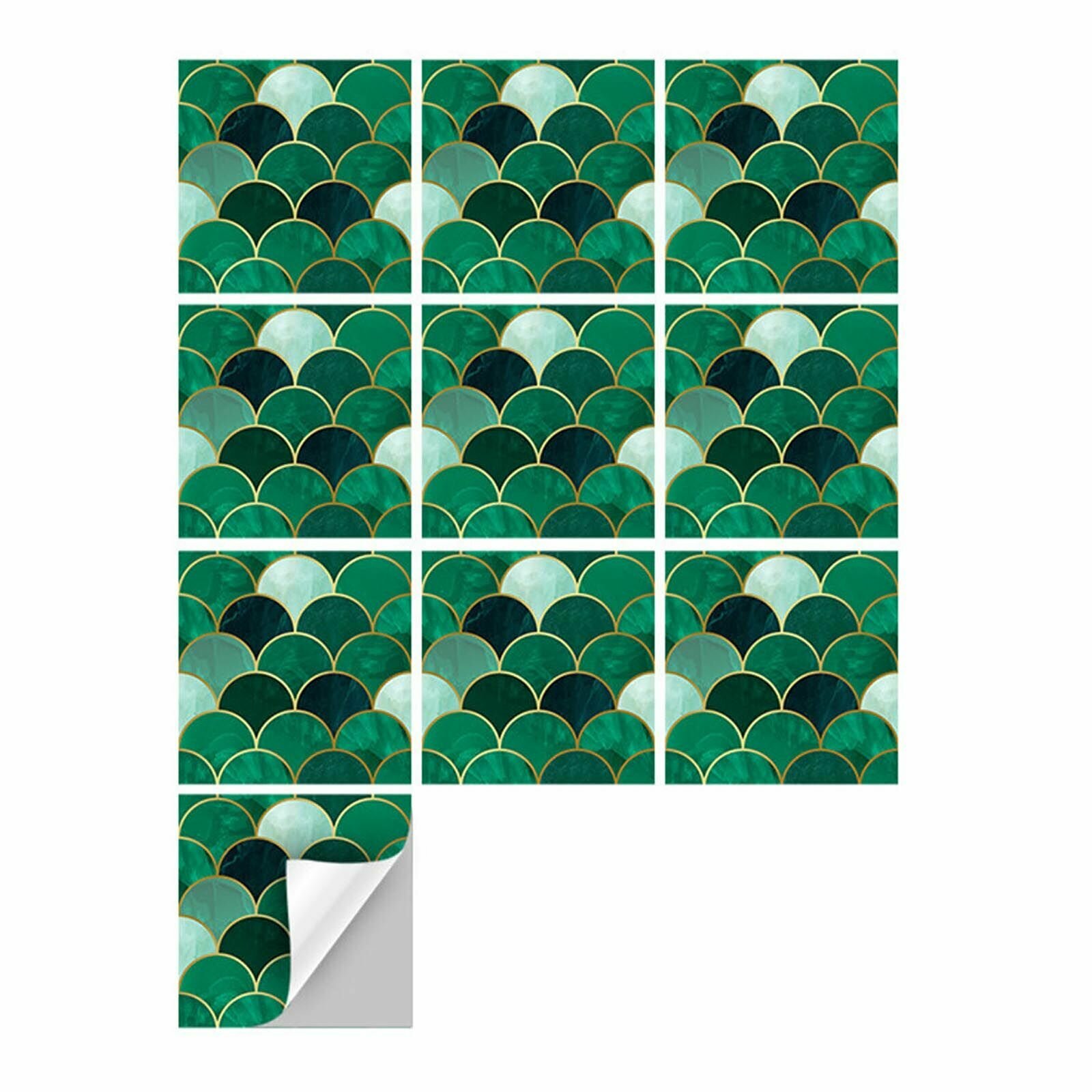 10 шт./компл, 15 см, наклейка на плитку, водонепроницаемый ПВХ, настенный фартук для кухни, ванной комнаты, домашний декор