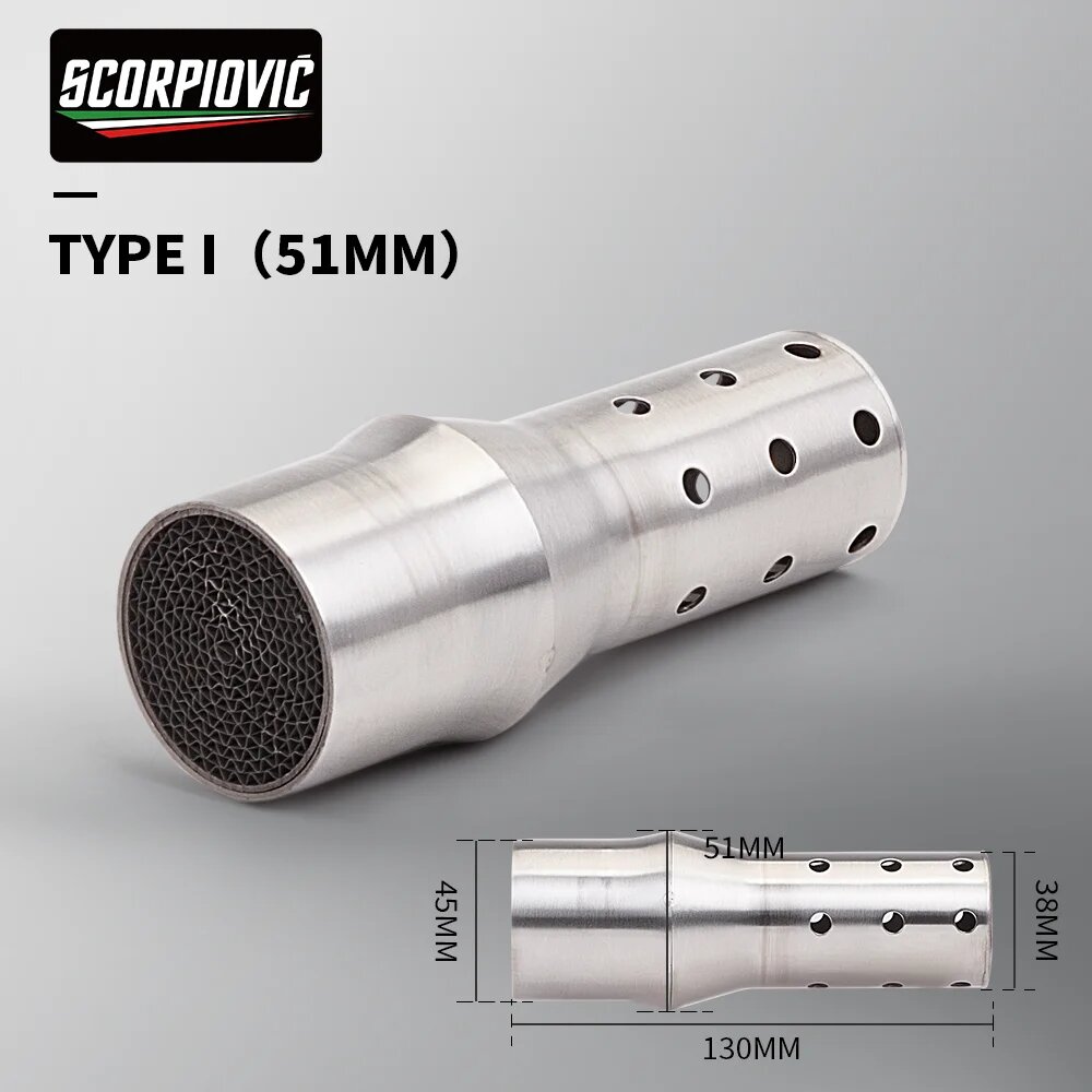 Глушитель мотоцикла Scorpiovic Type I 51 мм