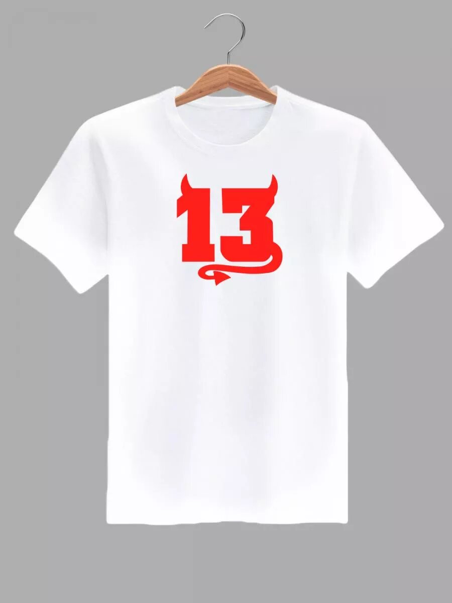 Футболка номер 13 дьявол