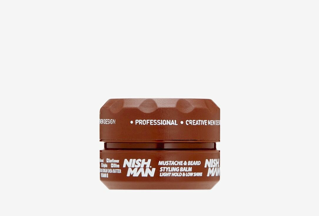 Бальзам-стайлинг для бороды и усов NISHMAN Beard & mustache styling balm 30 мл