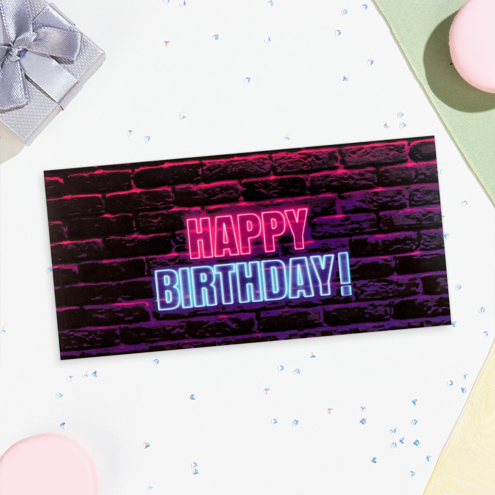Конверт для денег Happy Birthday, 16 8 см