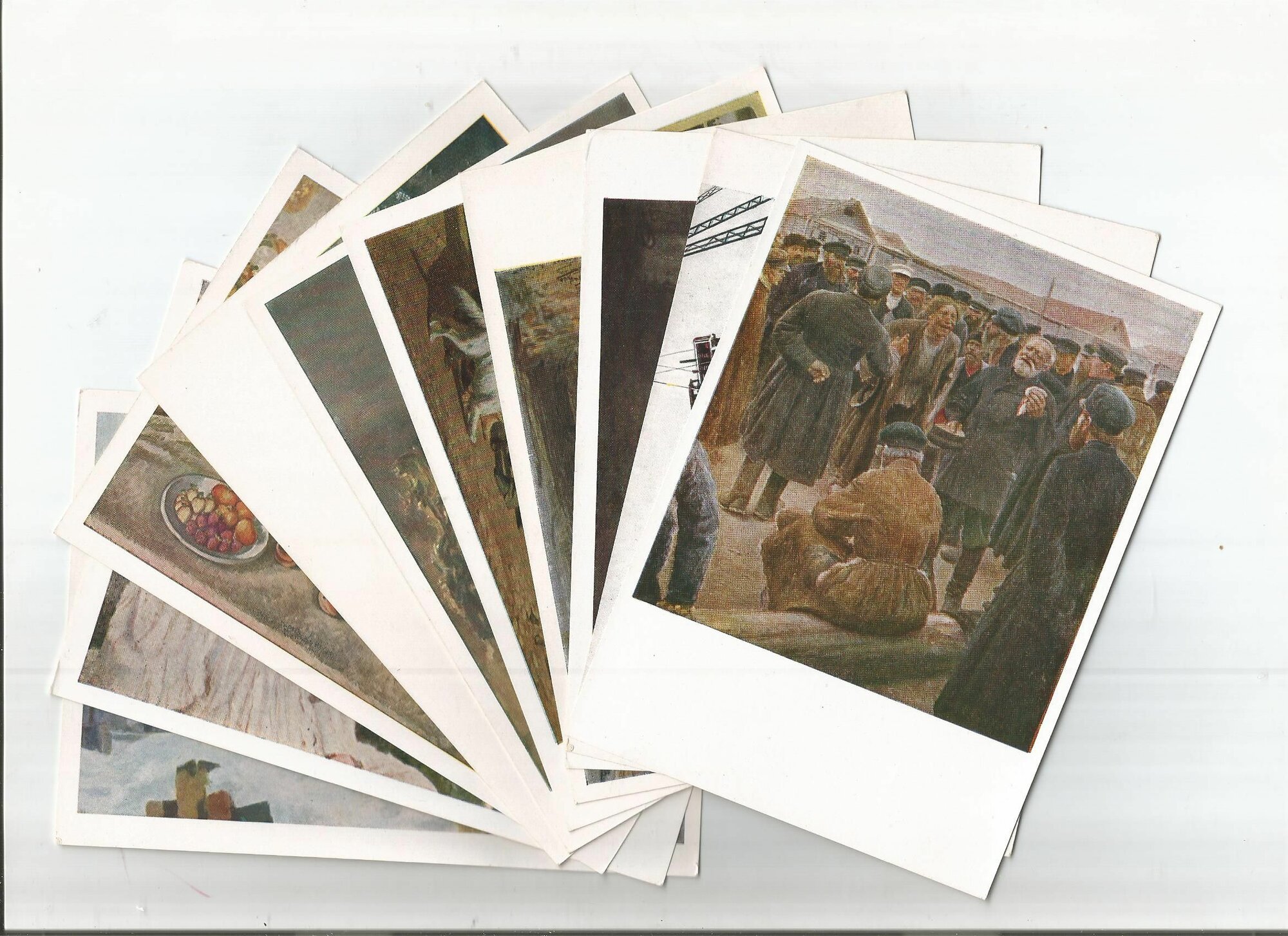 Набор открыток СССР 1958-1967 год. Искусство. Художники разных стран. Чистые, комплект 10 штук. Издательство С. Х. Карточка коллекционная