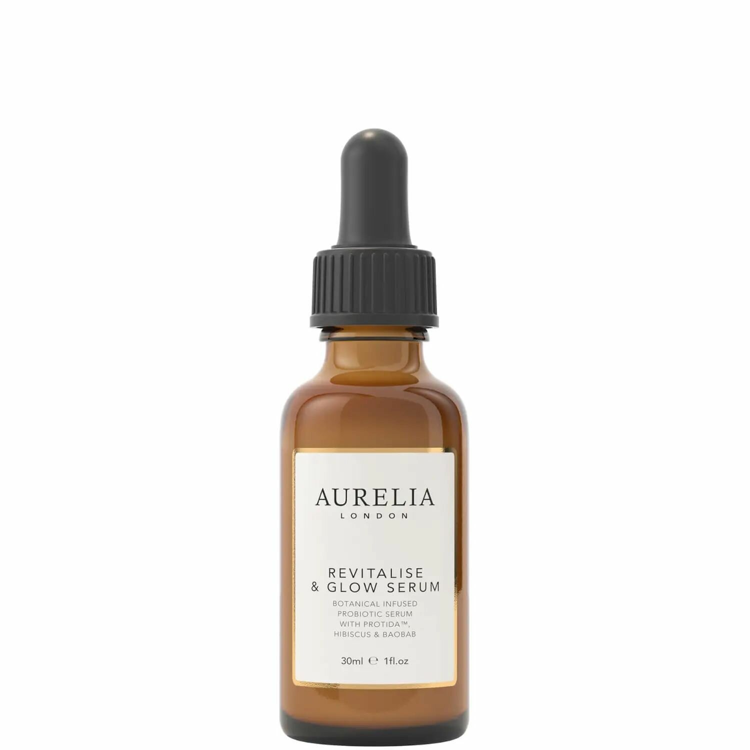 Сыворотка для восстановления и придания коже сияния AURELIA Revitalise & Glow serum botanical infused probiotic serum with protida, hibiscus & baobab 30ml
