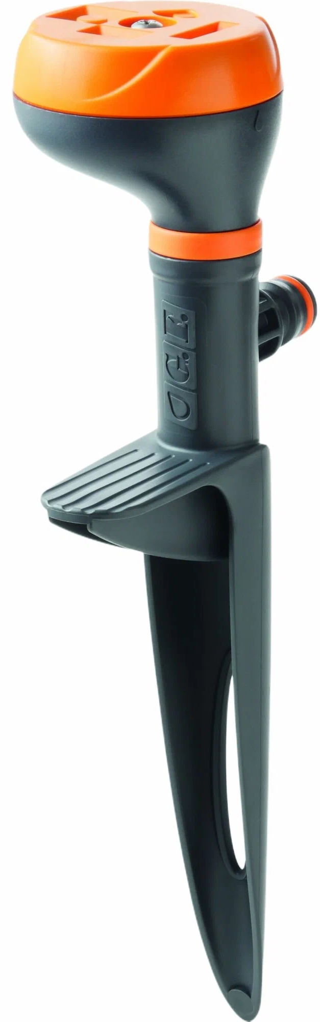 Дождеватель GF / ГФ MINI DRIVER вращающийся, на пике, в корпусе из пластика, площадь полива 80м² / все для сада