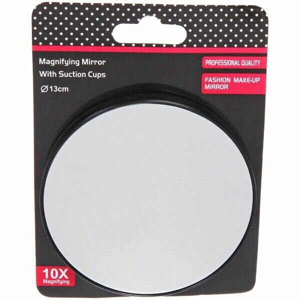 Зеркало косметическое КНР с увеличением в 10 раз, d 14 см
