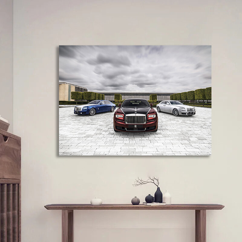 Картина роллс-ройс / машина, картины для интерьера / мальчику, 40х60 см.