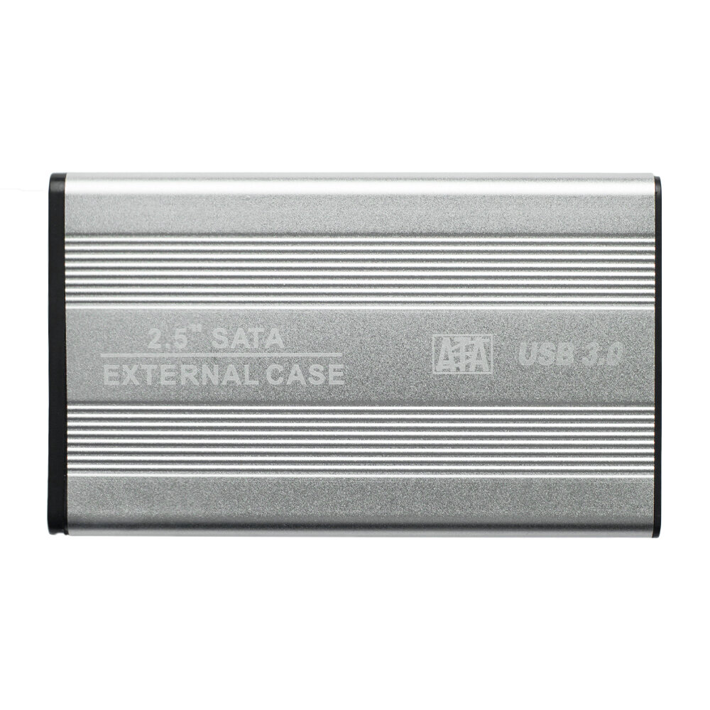 Бокс для жесткого диска 2.5" - USB 3.0 алюминиевый (серебро)