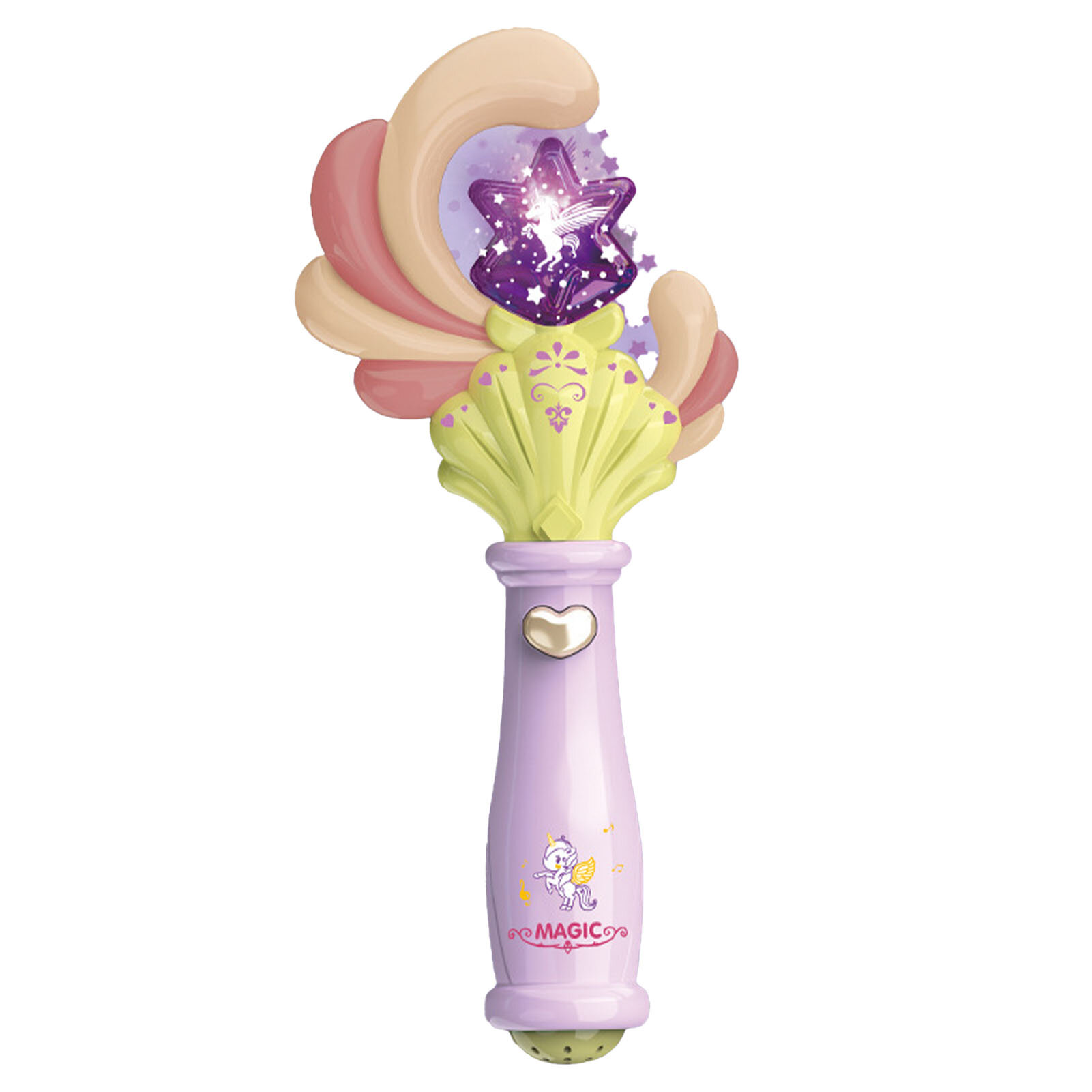 Музыкальная палочка принцессы, ручная электрическая светящаяся палочка для детей, косплей, 3 функции, безопасно и весело для детей