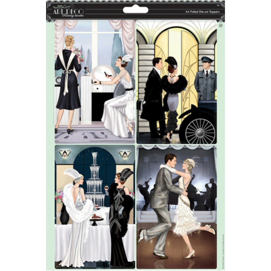 Набор бумаги с высечкой Потрясающее время Art Deco А4 (21,0 х 29,7 см) DOCRAFTS PMA157214