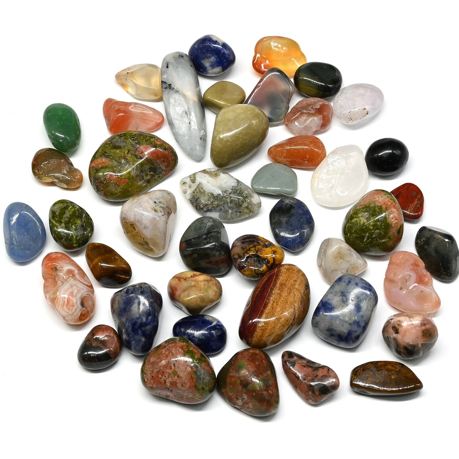 Микс галтовка фракция 10-20мм, упаковка 100г .