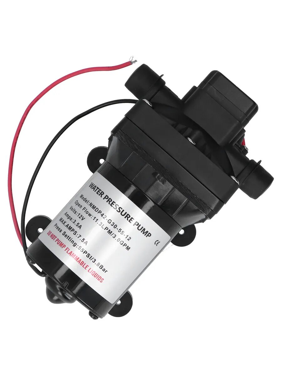 Мембранный насос давления воды 3.0GPM 55PSI 12V 42 Series