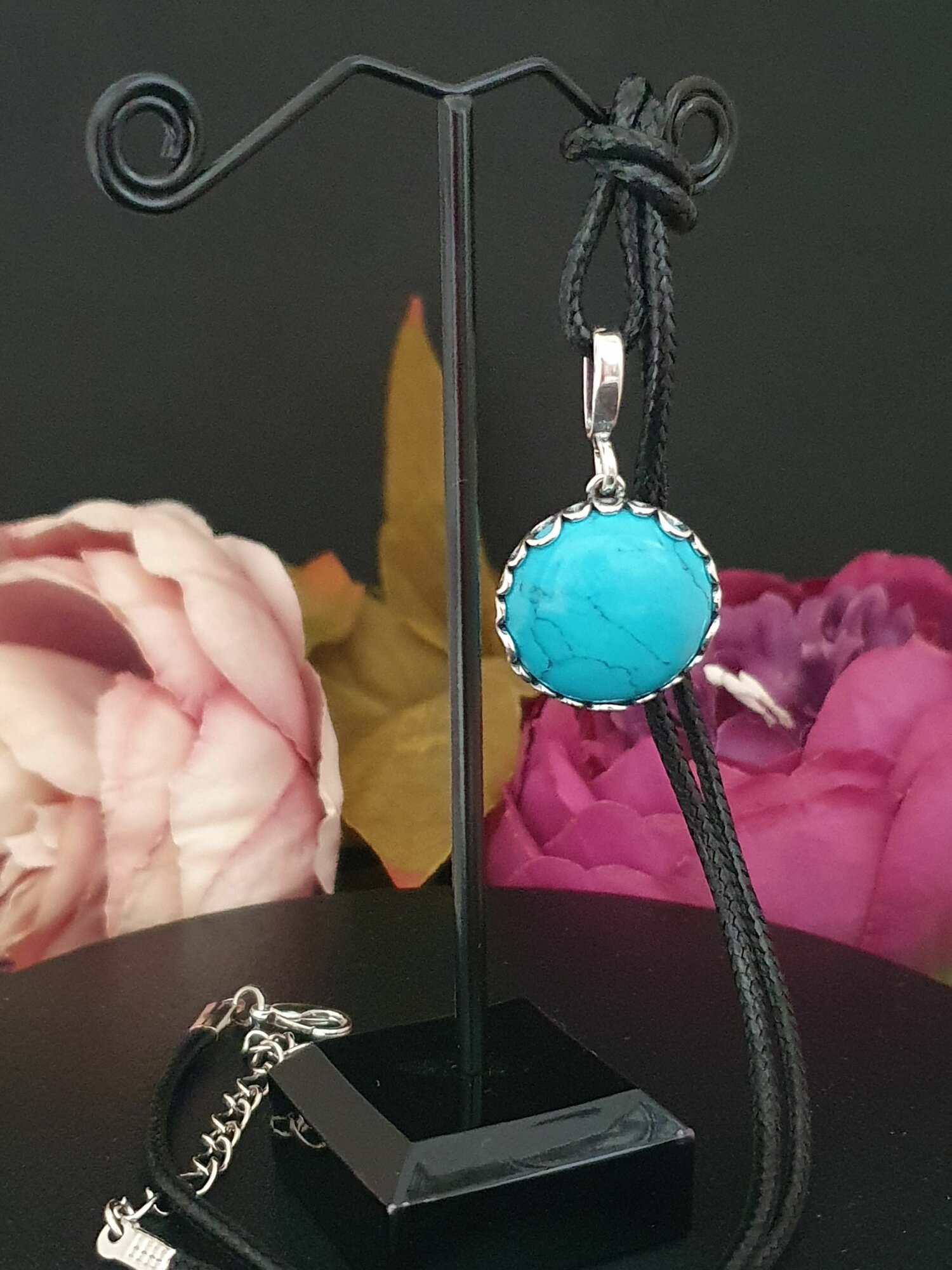 Подвеска, бирюза, искусственный камень