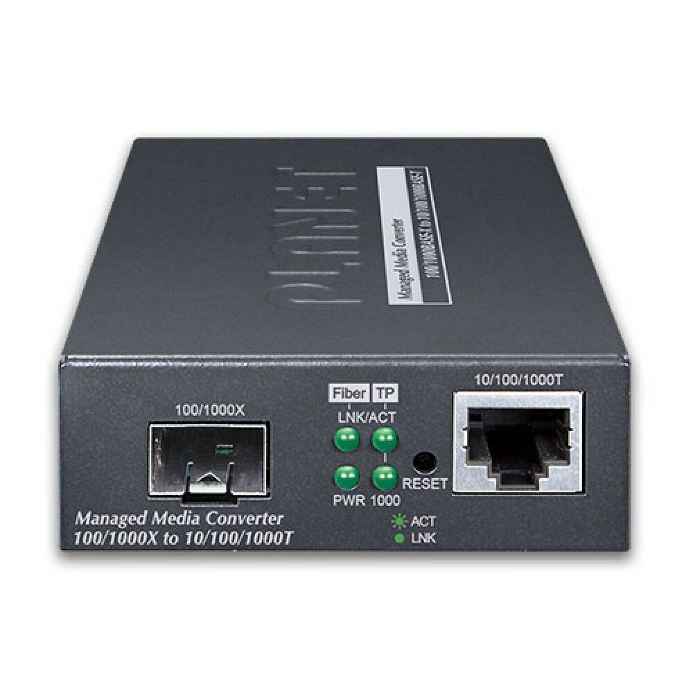 Медиаконвертер Planet GT-915A 1хRJ45 1хSFP 1000 Мбит/с