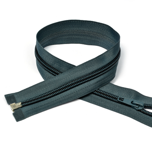 Молния MaxZipper спираль разъёмная 60см цв. 321 т. серый 3 штуки