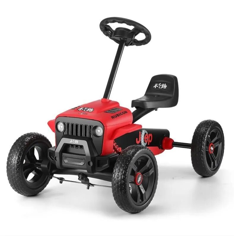 Детский велосипед "Картинг", сталь, магниевый сплав, карбон, 4 колеса, до 120кг