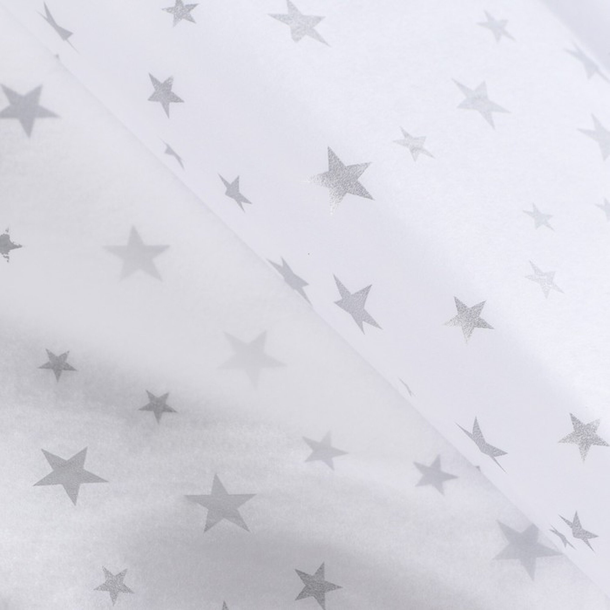 Бумага упаковочная тишью, новогодняя упаковка «Звездочки»,50×66 см