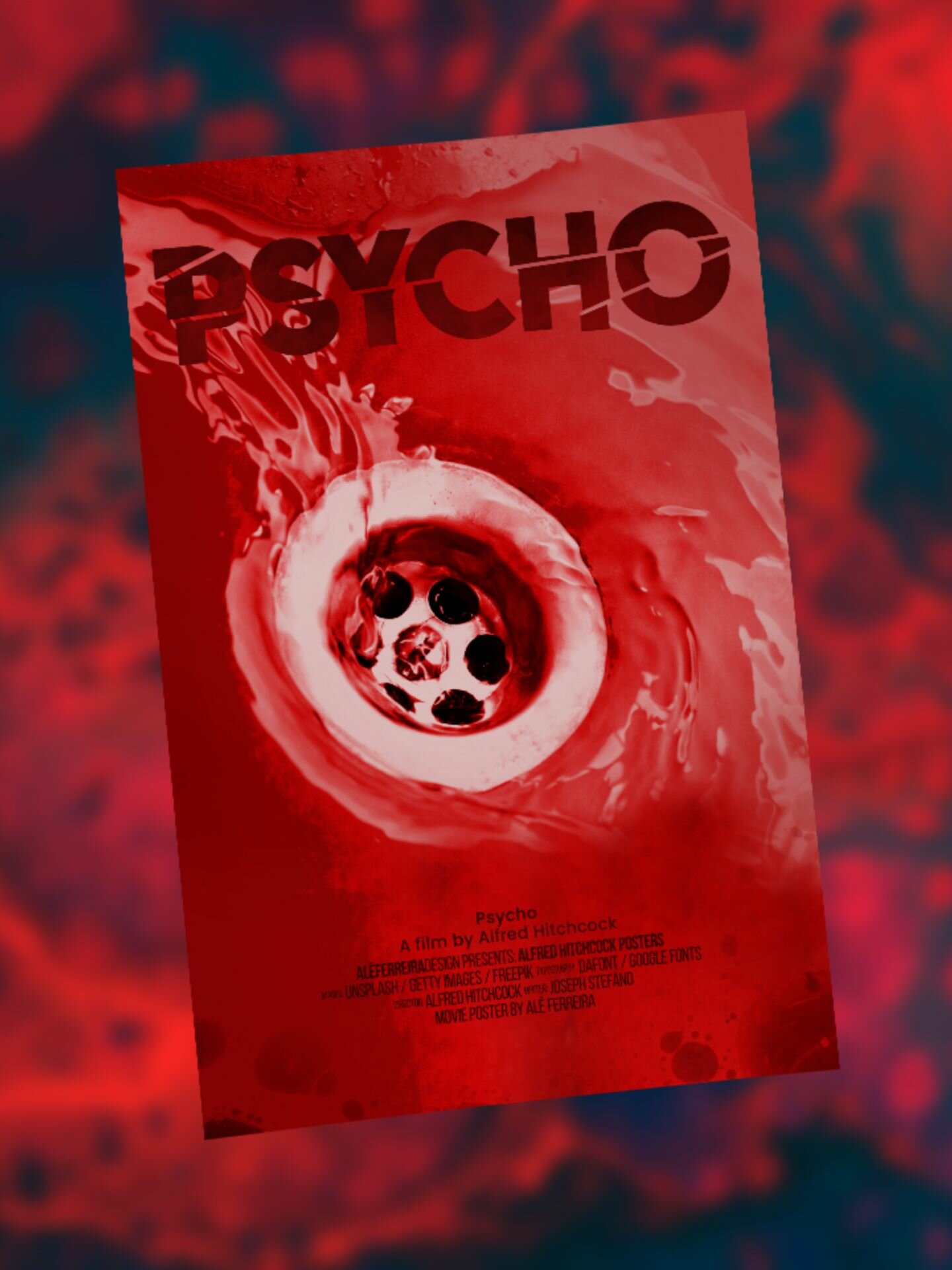 Постер pinterest "Психо", 29.7х42см, А3, глянцевый
