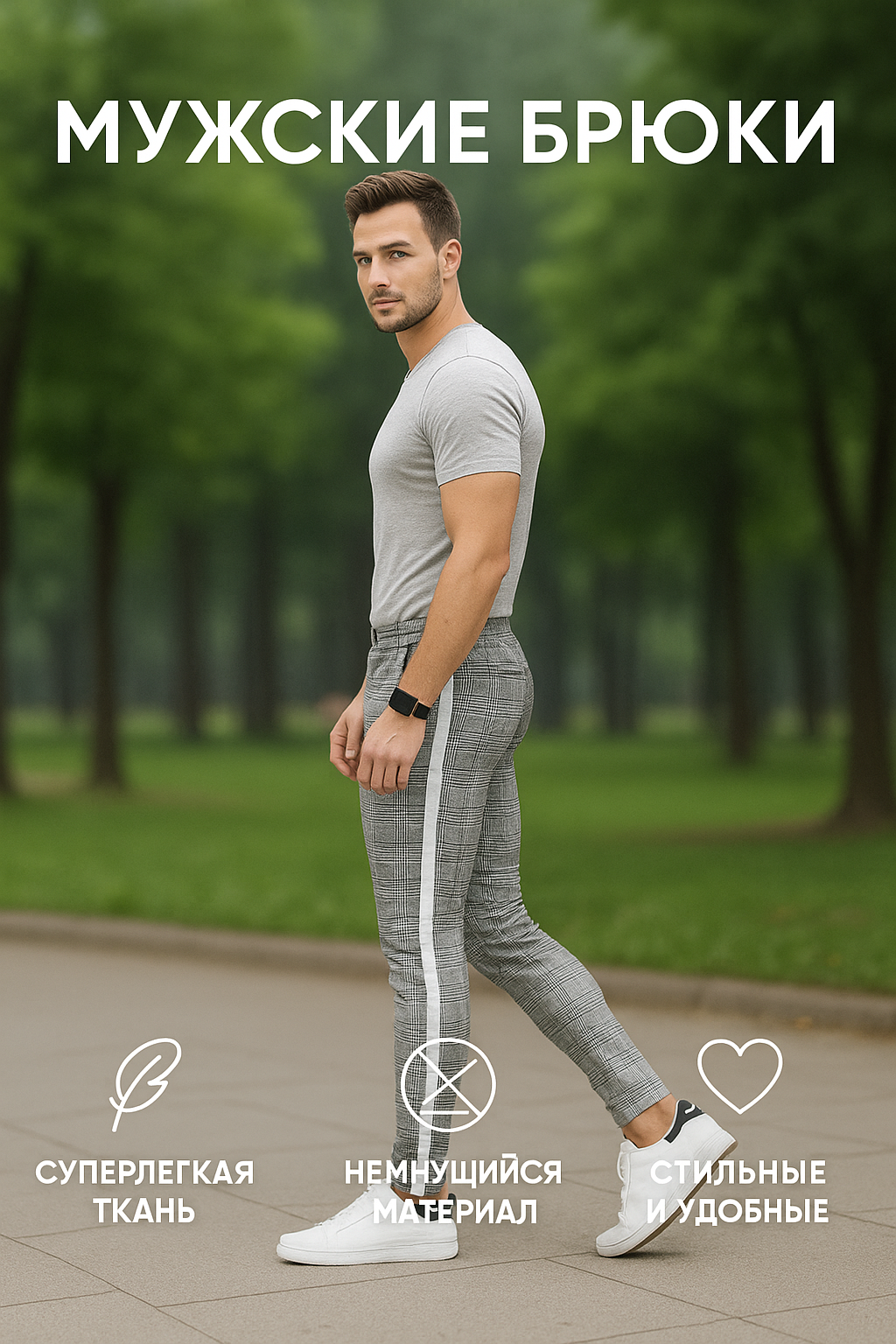 Брюки слаксы Брюки мужские