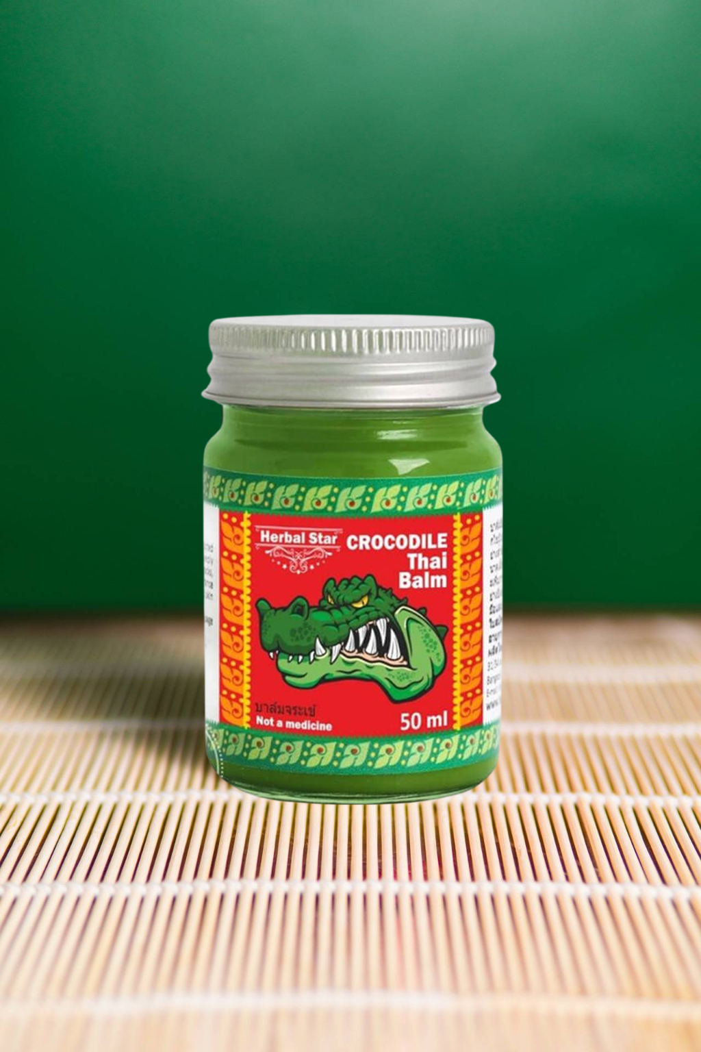 Бальзам Herbal Star из натурального жира сиамского крокодила 50 мл, Таиланд