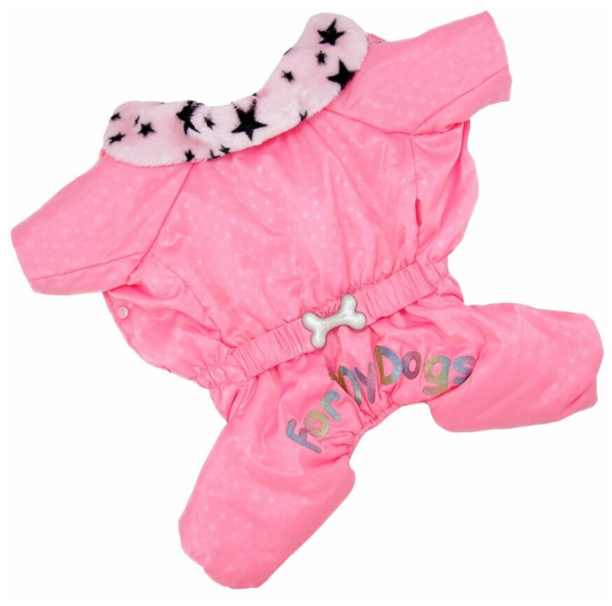Комбинезон ForMyDogs для собак, зимний, водонепроницаемый, розовый размер 18