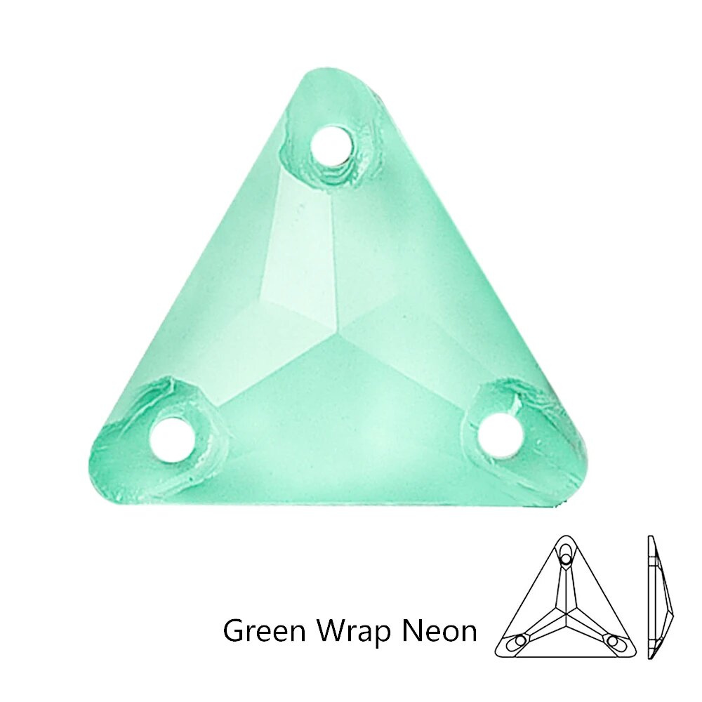 Bobohoo стеклянные стразы Cosmic Green