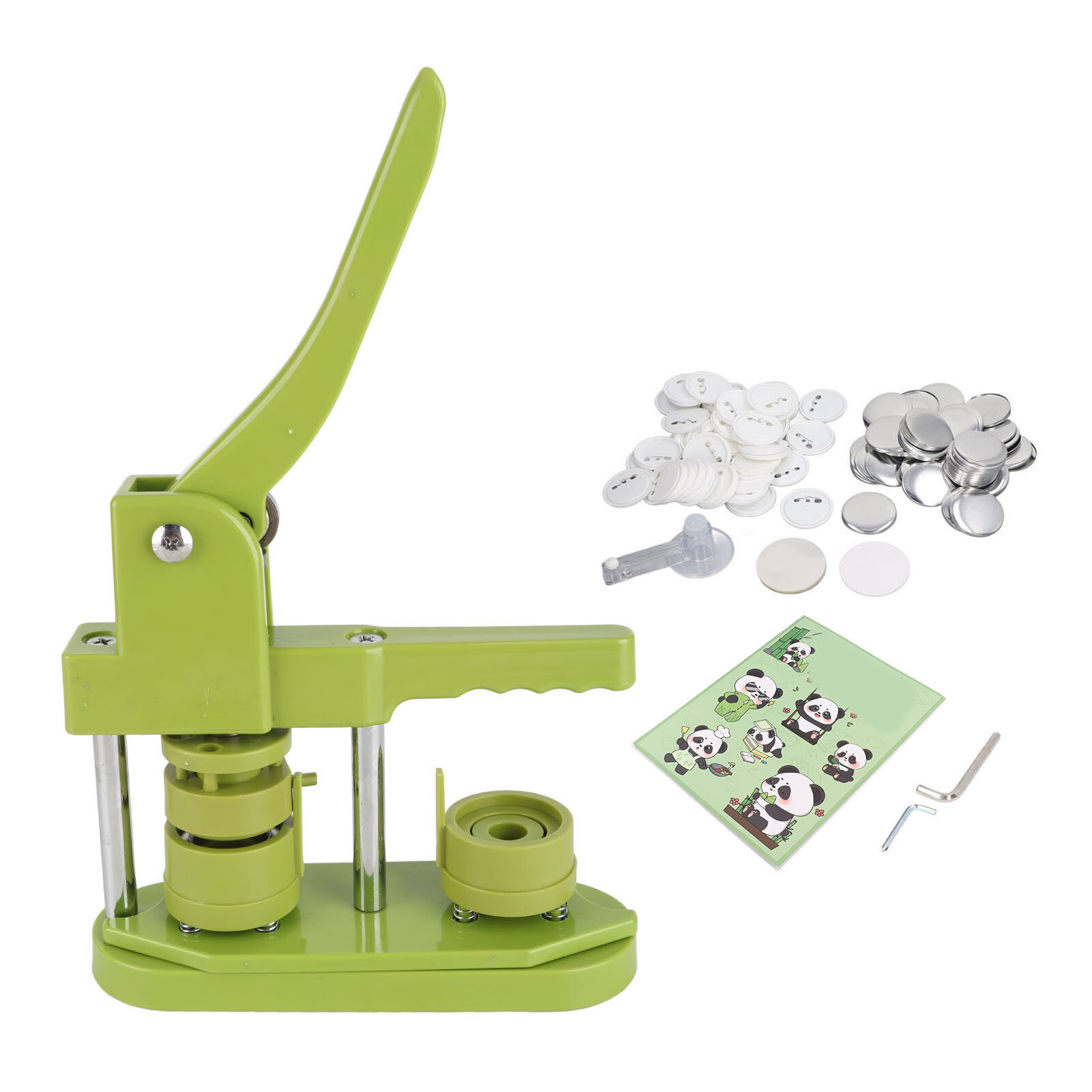 Станок для изготовления значков, 100 комплектов значков, машина для прессования значков в подарок семье.