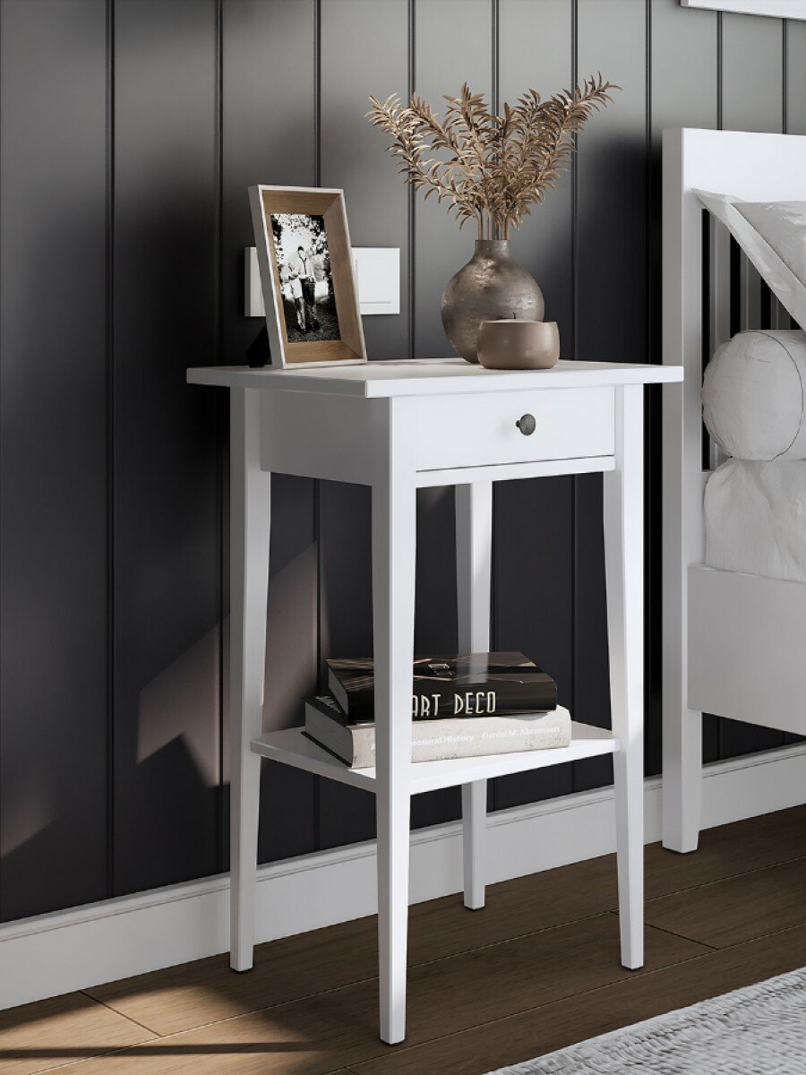 Тумба прикроватная 1 ящик Askona (Аскона) Terek (Терек) 046*070*035 Белый