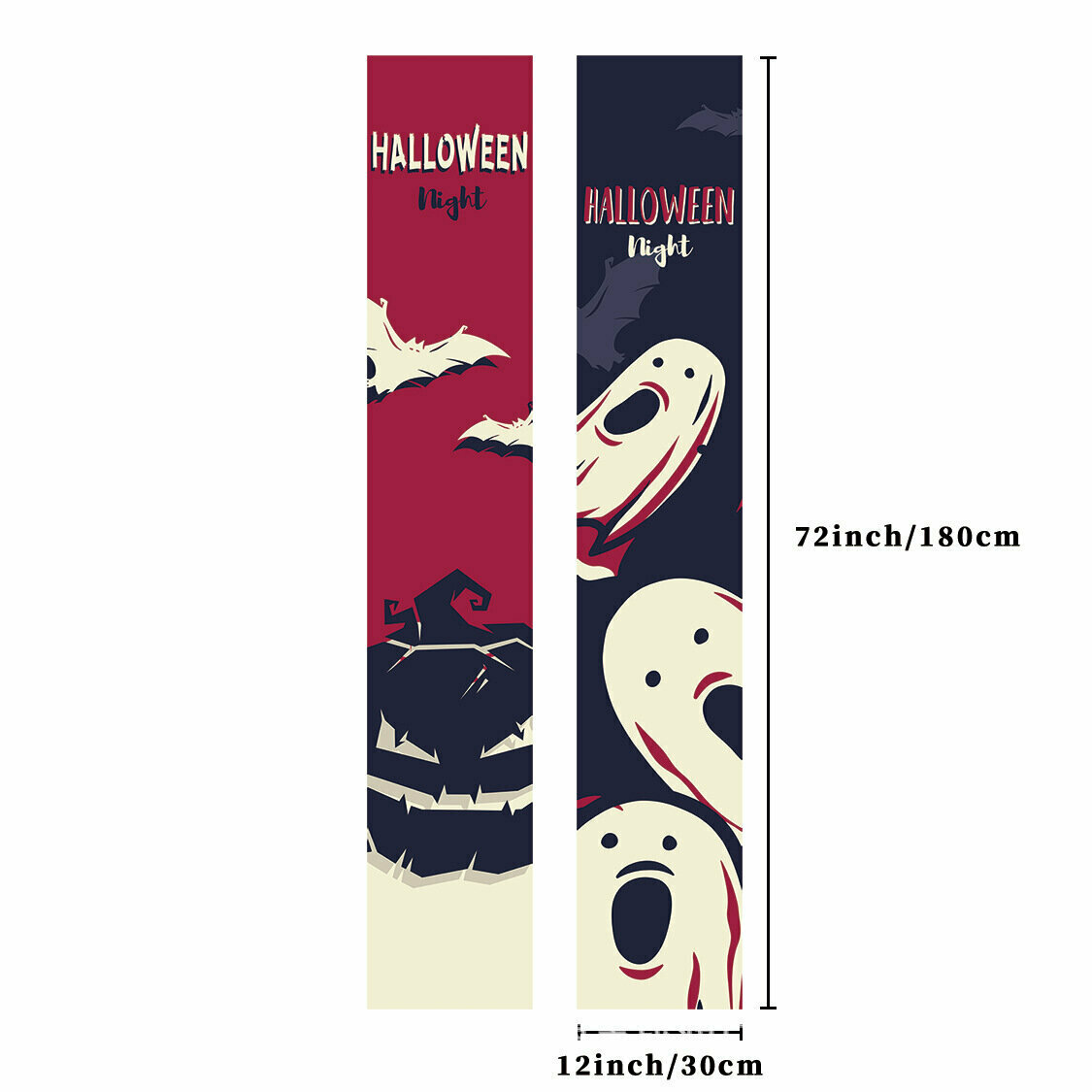 Адвент-календарь "Летучая мышь", на Хэллоуин, ткань для флага, пластик