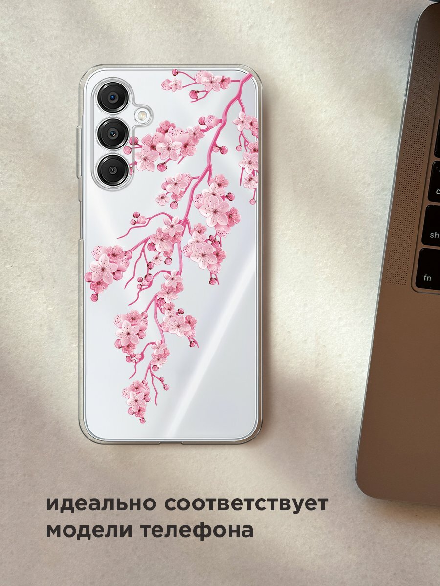 Чехол на Samsung Galaxy A16 / Самсунг А16 с принтом "Ветка сакуры 2" — фото 1