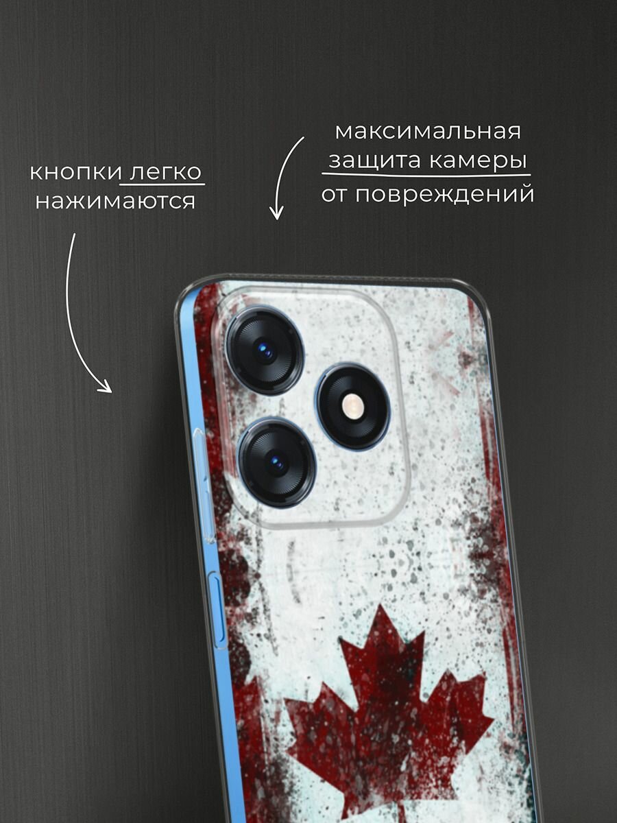 Чехол на Tecno Spark 10/10C / Текно Спарк 10/10С с принтом "Канада" — фото 1