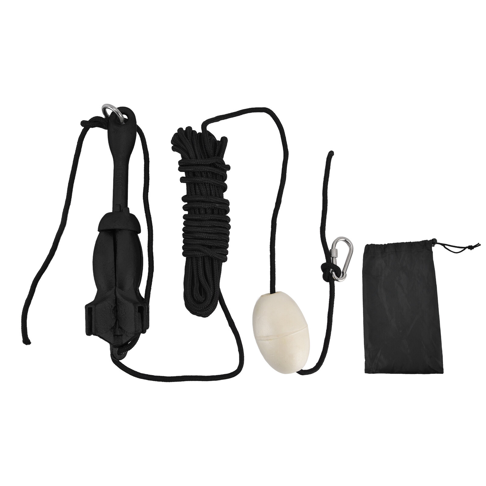 Складной якорь-кошка 1.5 кг, комплект с буем и веревкой