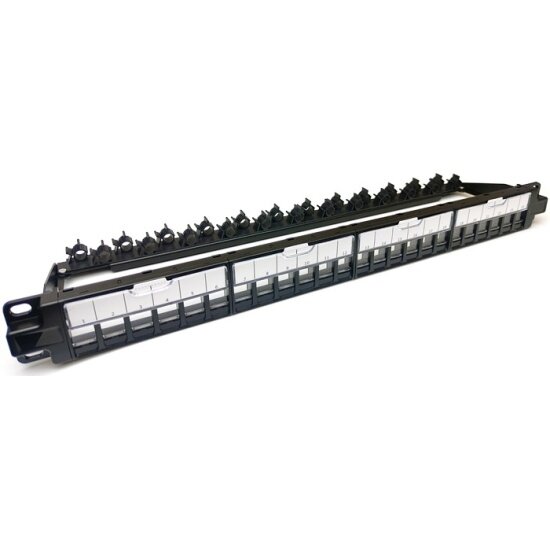 Патч-панель Filum FL-PPB-24UTP1 19" наборная, 1U, для 24 неэкранированных мудулей Keystone Jack