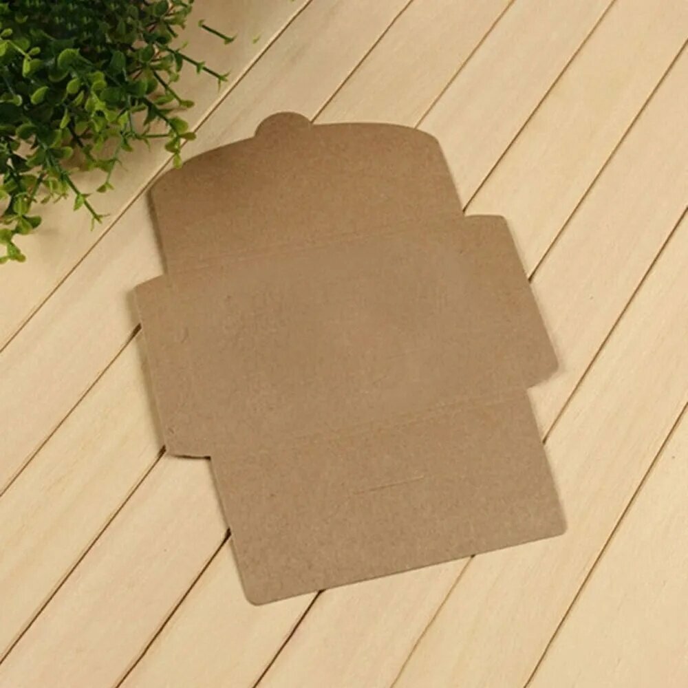 1 упаковка из 10 ретро-конвертов крафт-бумаги-черные