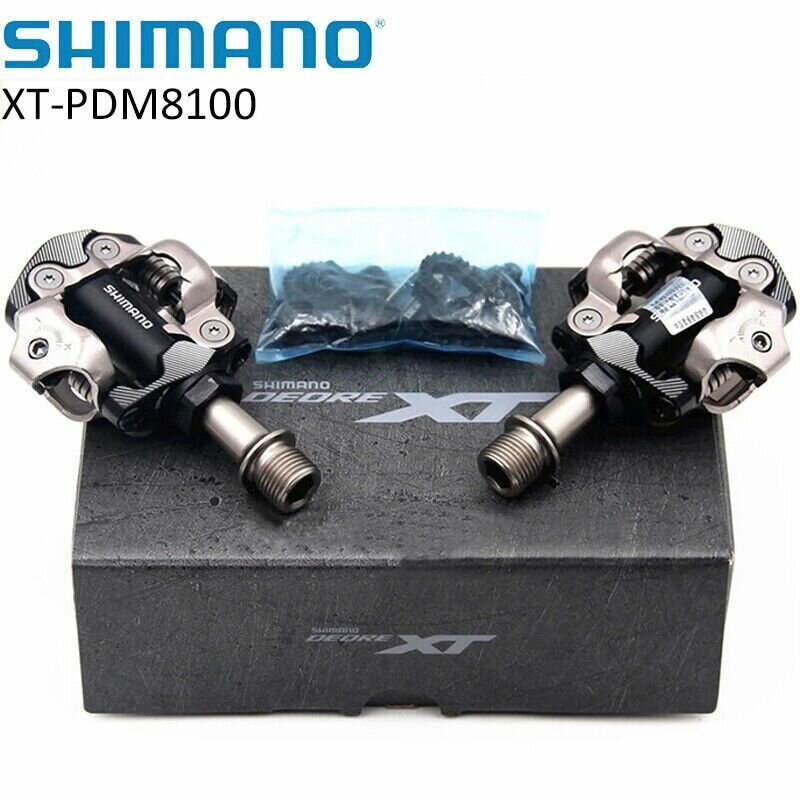 Контактные педали SPD Shimano XT m8100 fake вес 317гр