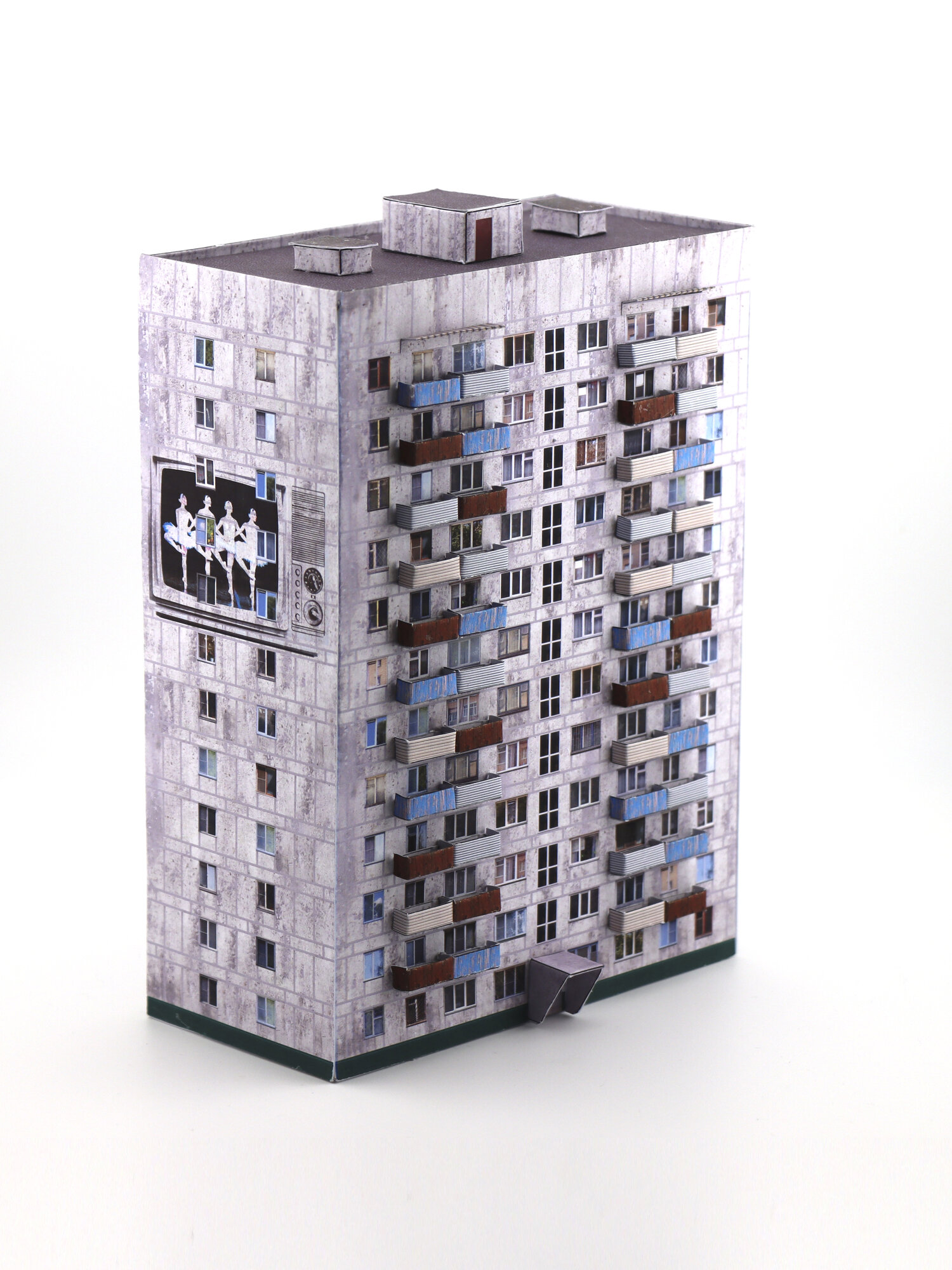 Сборная модель панельного дома, панелька