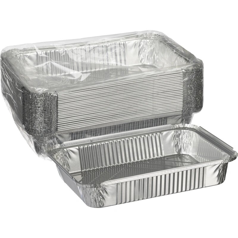 Форма алюминиевая прямоугольная, 1040 мл, 225x175x35мм (402-678) 25 шт/уп