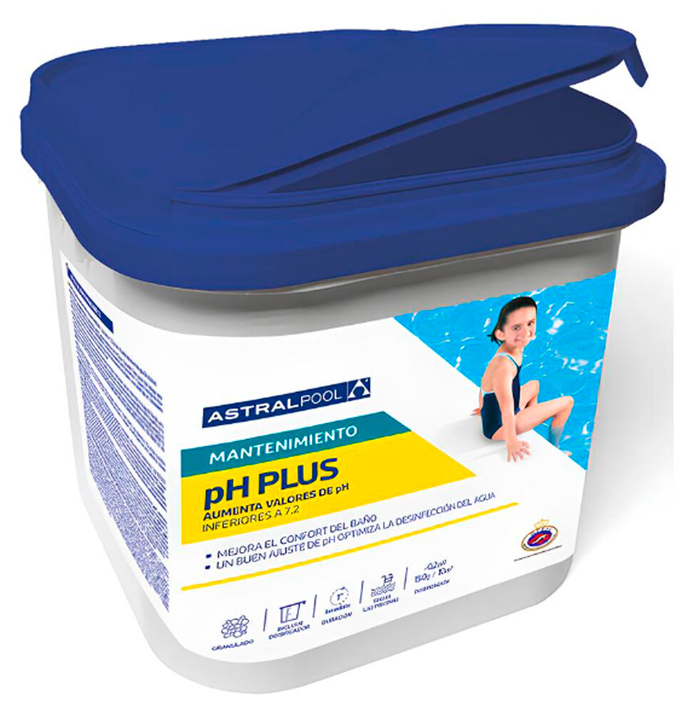 Регулятор рН-плюс для бассейна порошок 1 кг Astralpool - Химия для дезинфекции и очистки воды бассейна